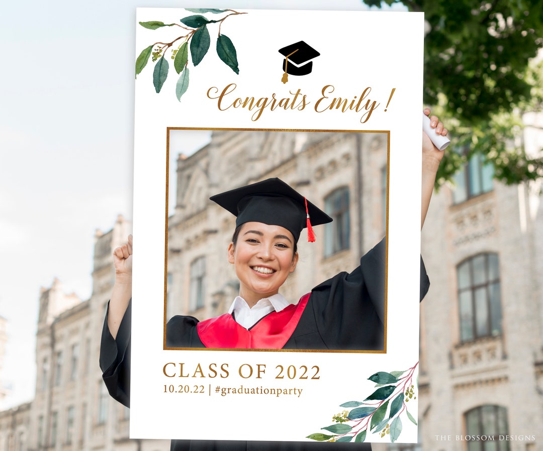 Graduation Party Photo Prop Frame, Grad Photo Prop, Class of 2022 ...