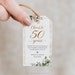 50th Anniversary Favors Tag Cheers to 50 Years Tag - Etsy