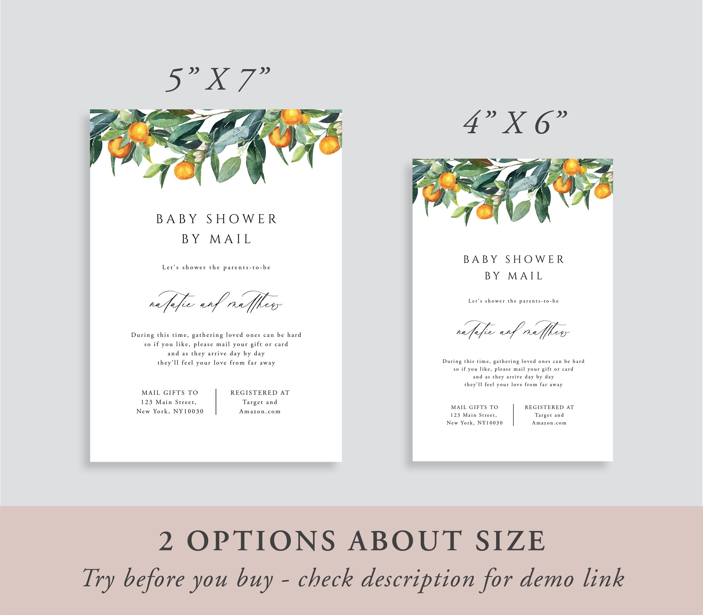 Baby Shower by Mail Invitation Shower by Mail Invitation - Etsy