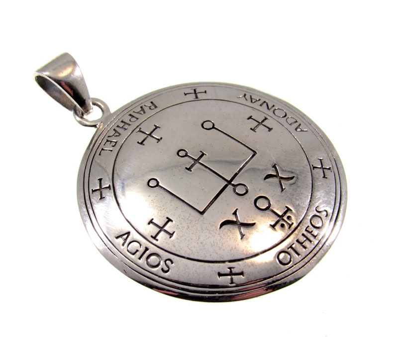 Sigil of the Archangel Raphael Seal of King Solomon Handcrafted Solid ...