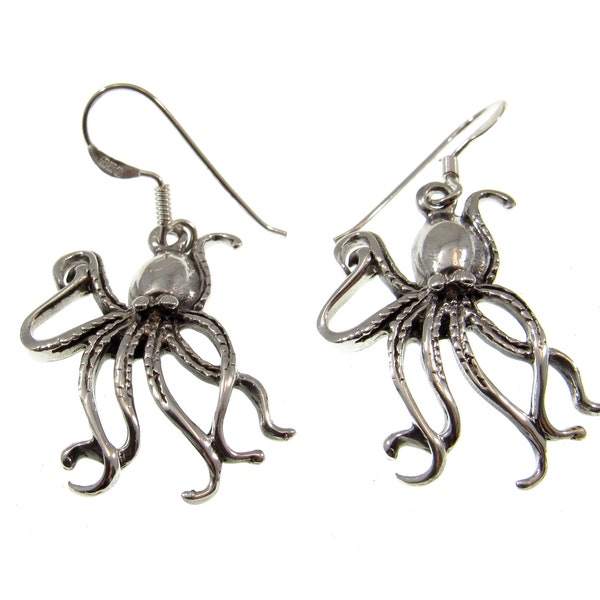 Octopus Earrings - Etsy