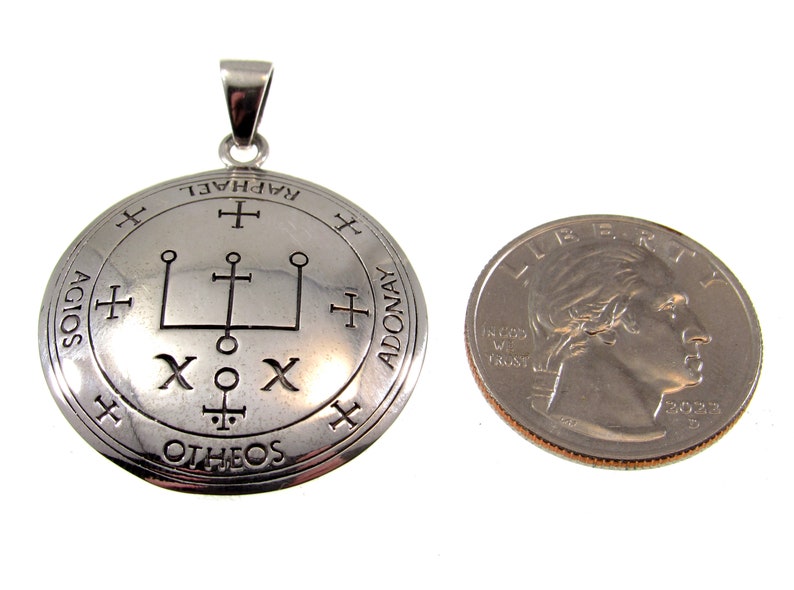 Sigil of the Archangel Raphael Seal of King Solomon Handcrafted Solid ...