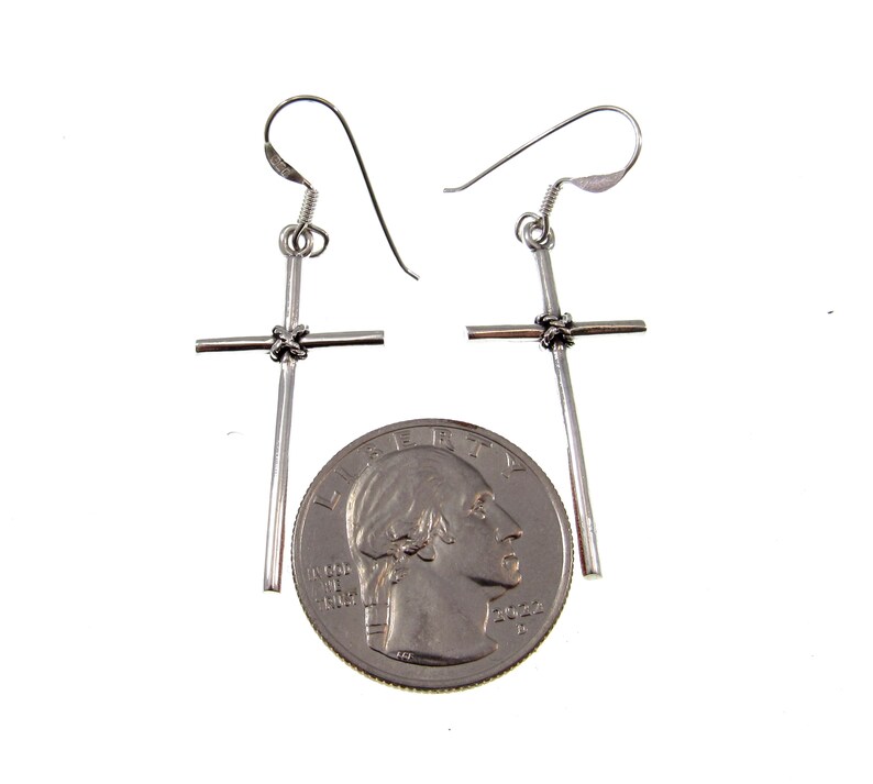 Solid 925 Sterling Silver Cross Earrings – Christian Jewelry, Faith ...