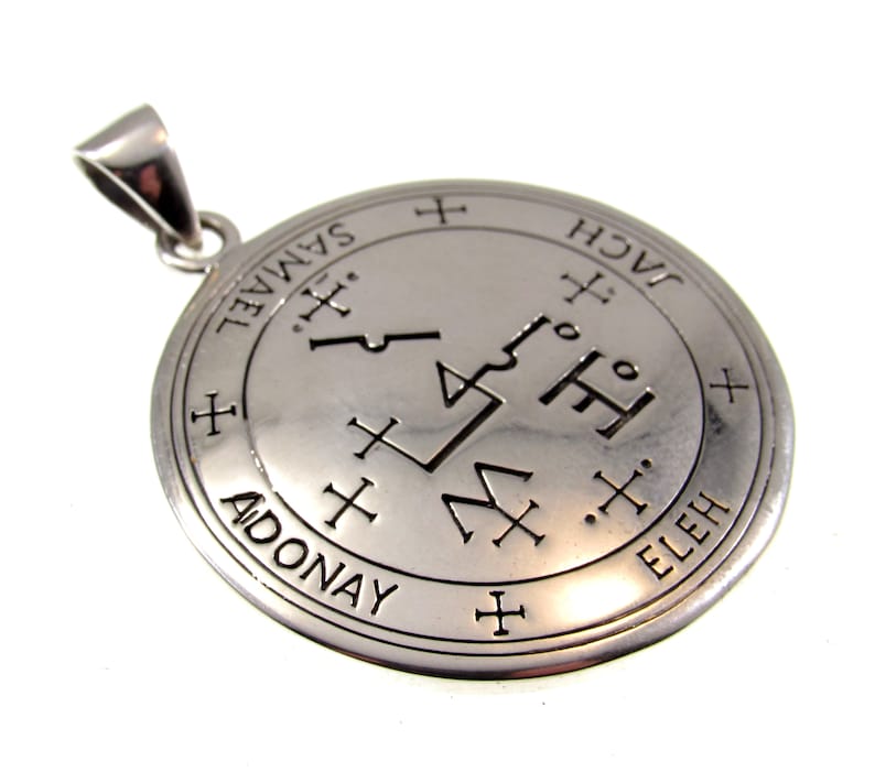Sigil of the Archangel Samael Seal of King Solomon Handcrafted Solid ...