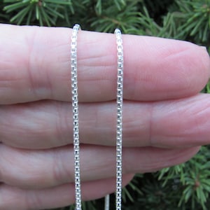 1.5MM Solid 925 Sterling Silver Round Box Chain, Rounded Box Link ...