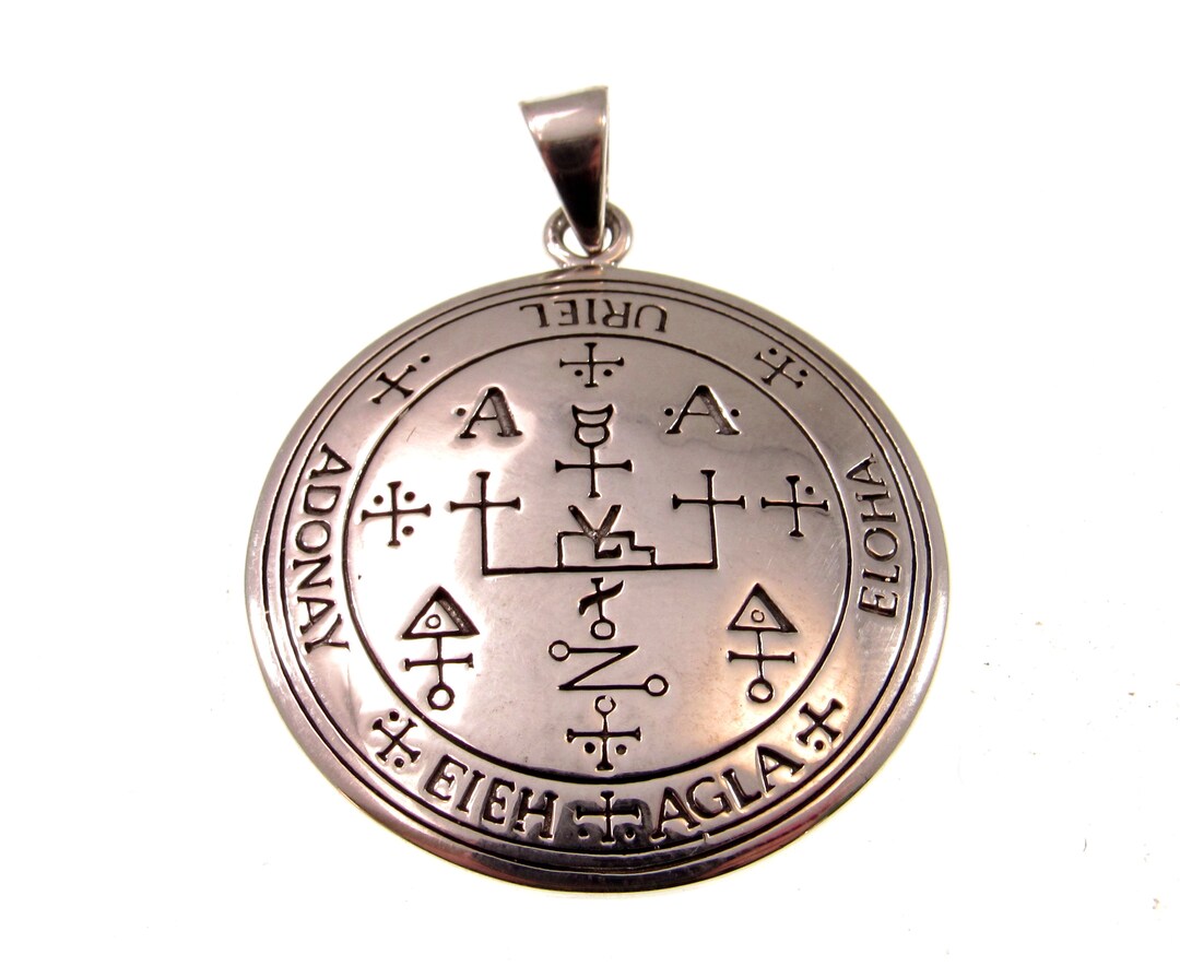 Sigil of the Archangel Uriel Seal of King Solomon Handcrafted Solid 925 ...