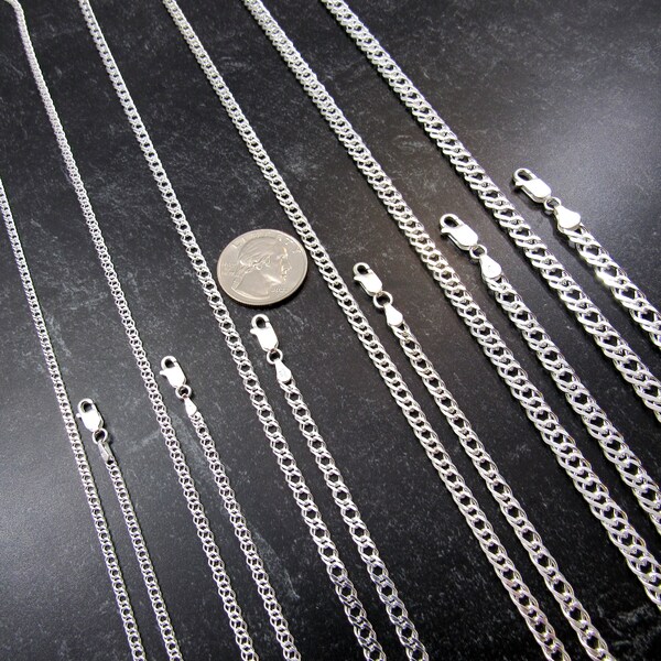 Silver Curb Chain - Etsy