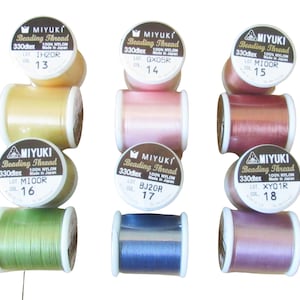 Miyuki Japanese Beading Thread, 50 Meter Spool Nylon Bead Cord for ...