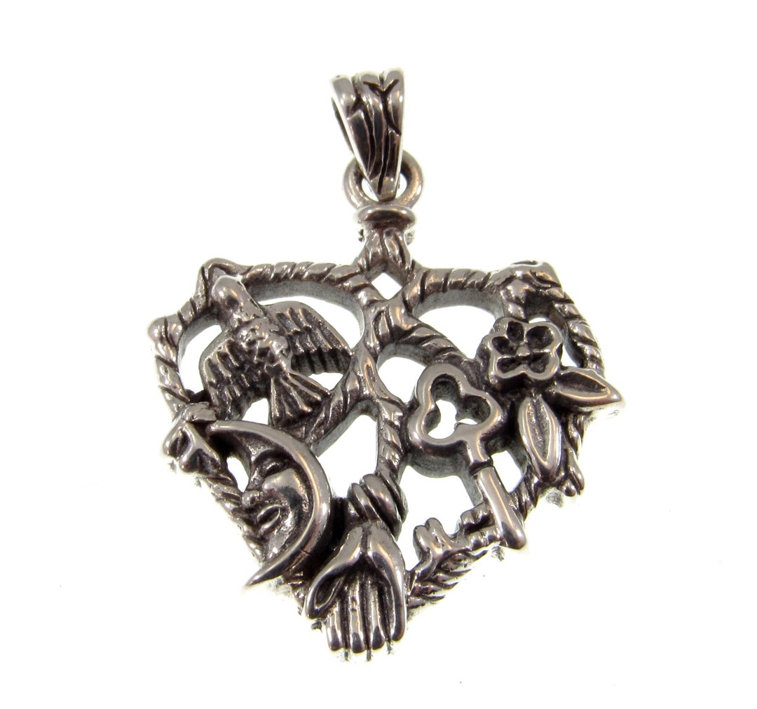 Solid 925 Sterling Silver Cast Your Cimaruta Italian Witch Pendant ...