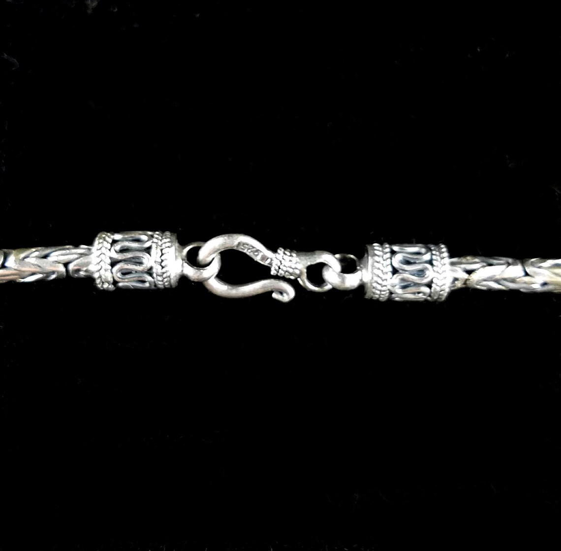 Handmade 2.5mm Solid 925 Sterling Silver Balinese BYZANTINE - Etsy UK