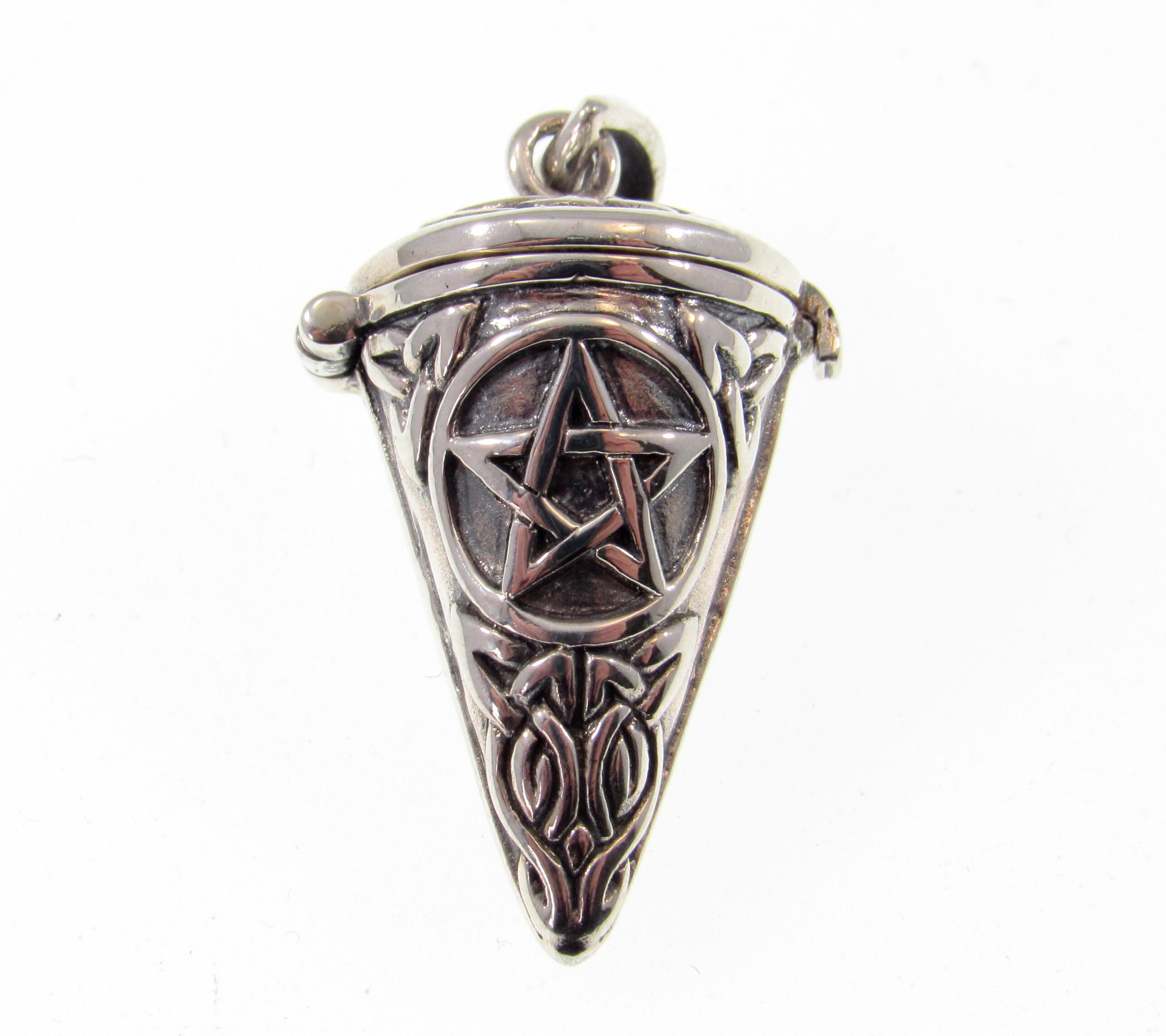 Pentacle Pendulum Handcrafted in Solid 925 Sterling Silver | Etsy