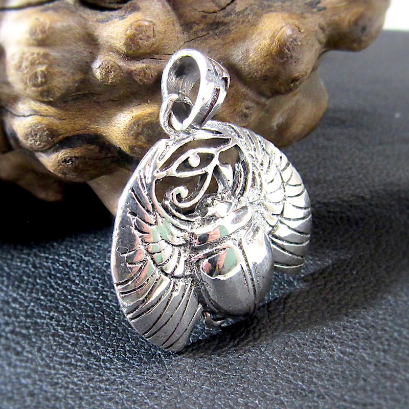 Silver Scarab - Etsy