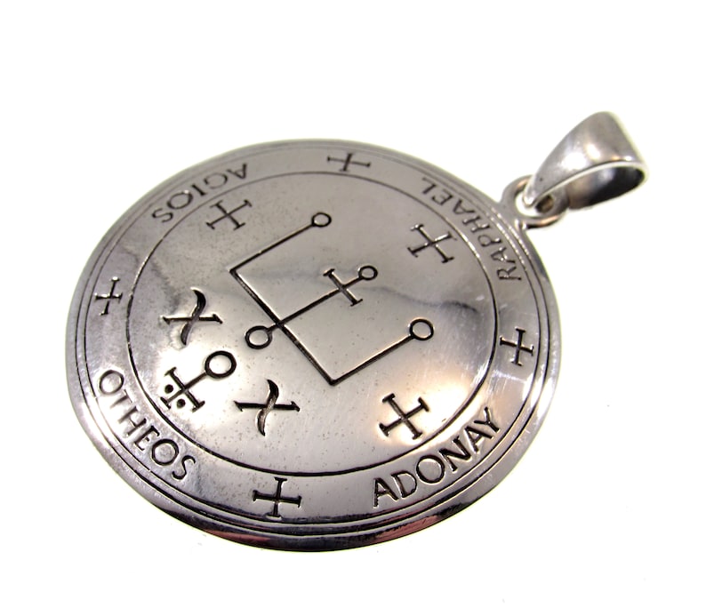 Sigil of the Archangel Raphael Seal of King Solomon Handcrafted Solid ...