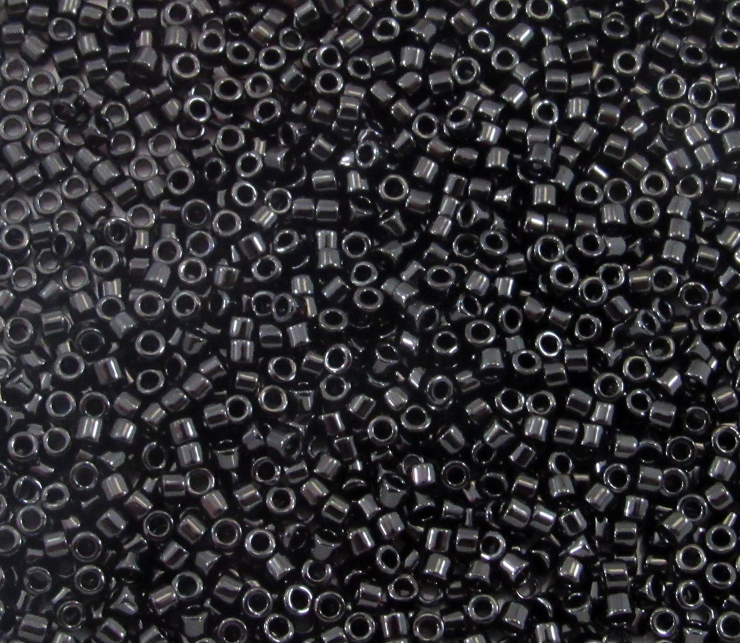 DB0010 11/0 Miyuki Black Delica Seed Beads, 5 Grams Tube, 25 Grams Bag ...