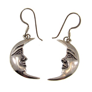 Moon Earrings - Etsy
