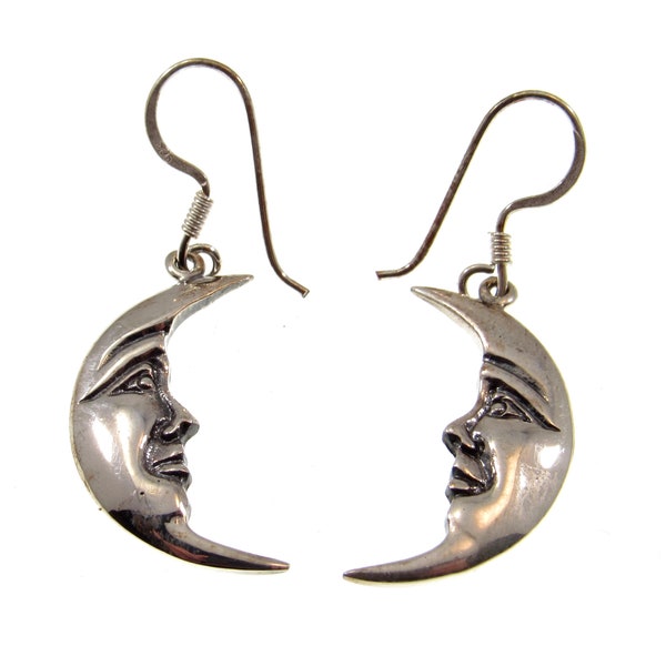 Moon Earrings - Etsy
