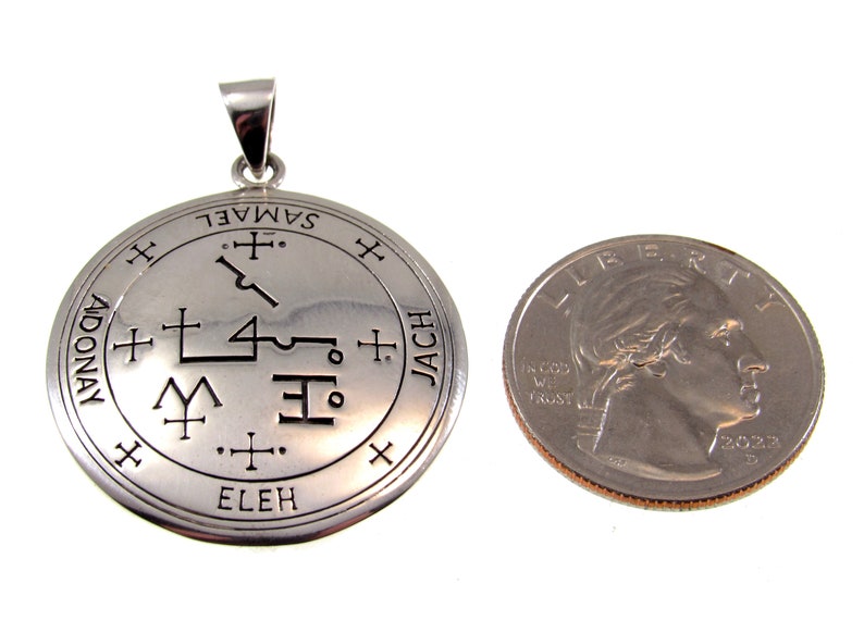 Sigil of the Archangel Samael Seal of King Solomon Handcrafted Solid ...