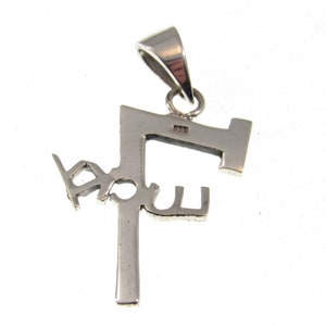 Solid 925 Sterling Silver Lucky 7 Pendant – Handcrafted Good Luck ...