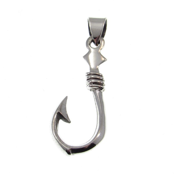 Fish Hook Pendant - Etsy