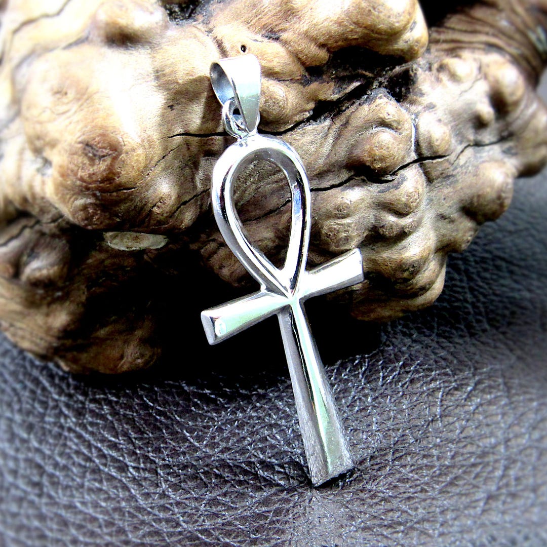 Large Solid 925 Sterling Silver Egyptian Ankh, Crux Ansata Cross ...