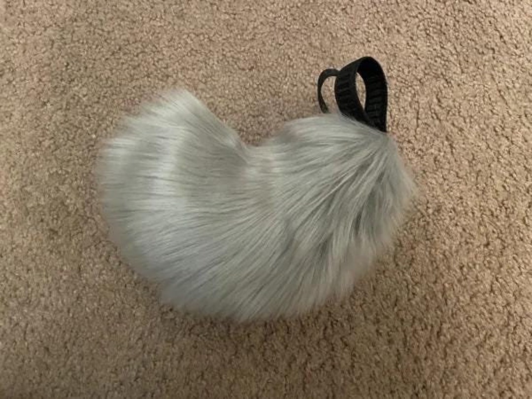 Silver Grey Mini Fursuit Nub Tail - Etsy
