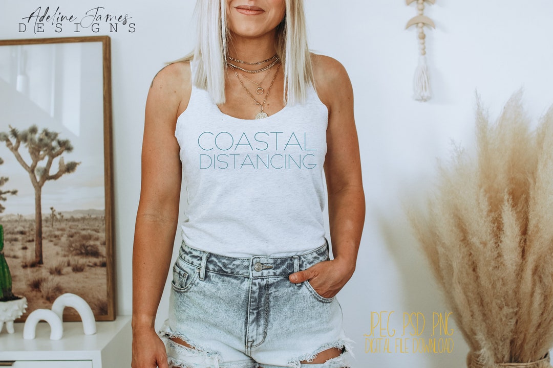 Coastal Distancing Beach Social Distancing Digital Download Sublimation ...