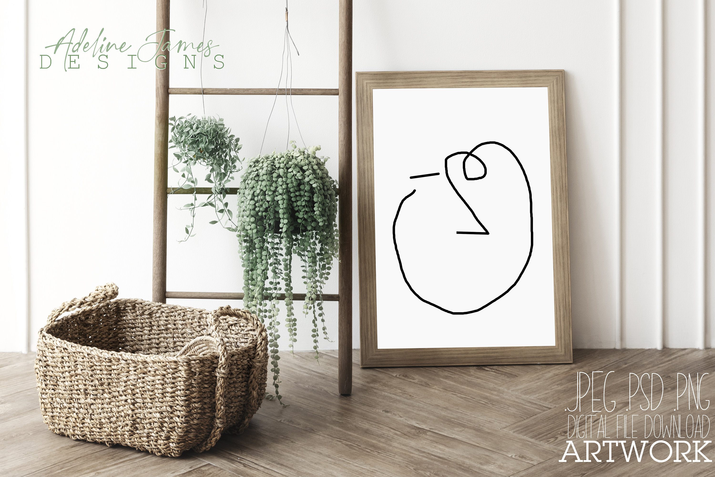 Scribble Faces Digital Artwork Download (one Digital Image) - Etsy