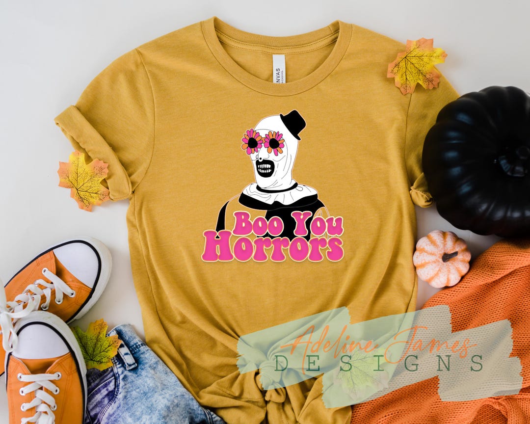 Terrifier Boo You Horror PNG JPEG SVG Digital Download Halloween Girly ...