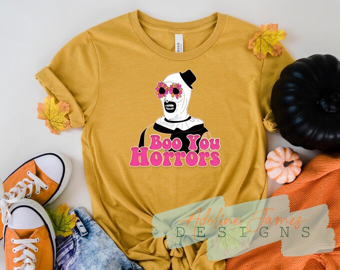 Terrifier Boo You Horror PNG JPEG SVG Digital Download Halloween Girly ...