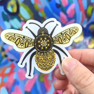 Bee Decal, Nature Stickers, Bee Stickers Vinyl, Save the Bees Sticker ...