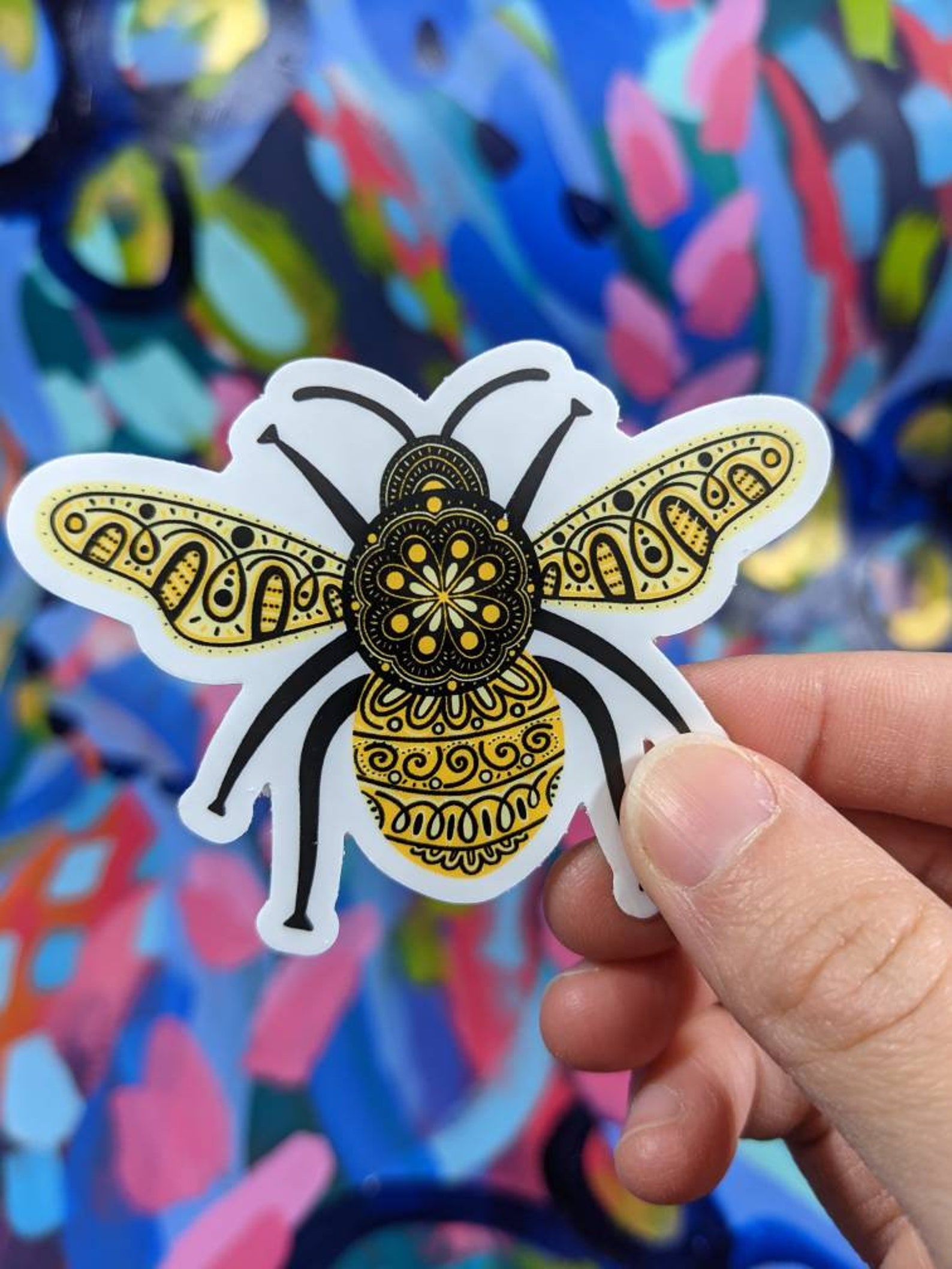 Bee Decal Nature Stickers Bee Stickers Vinyl Insect | Etsy