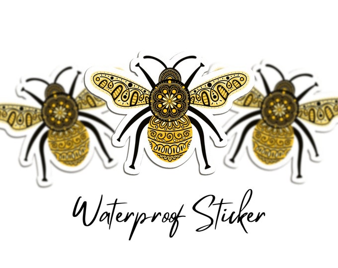 Bee Decal, Nature Stickers, Bee Stickers Vinyl, Save the Bees Sticker ...