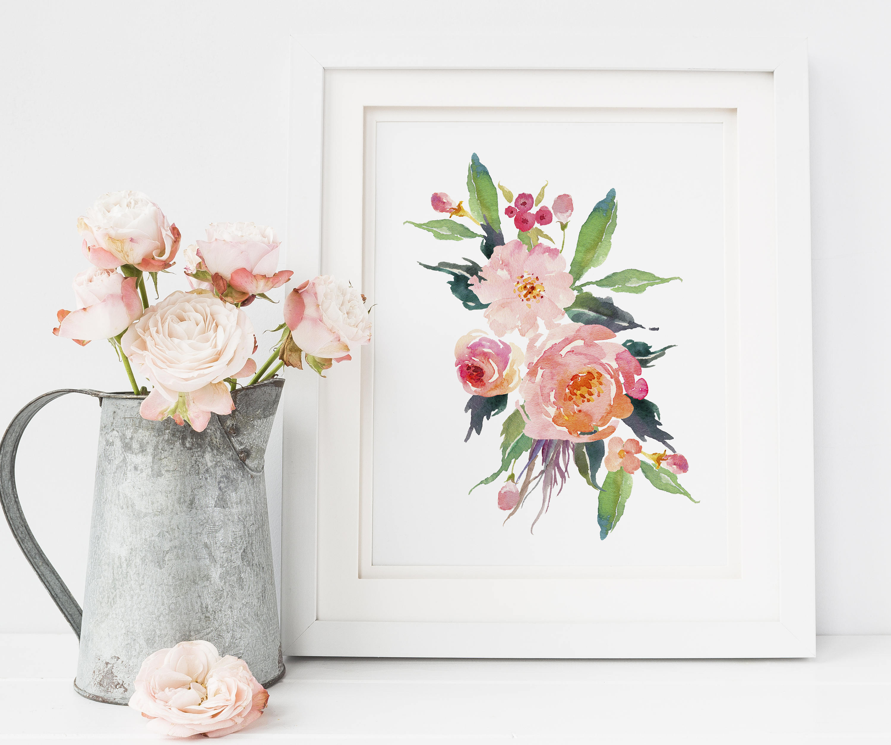 Floral Art Floral Printable Floral Print Printable Art - Etsy