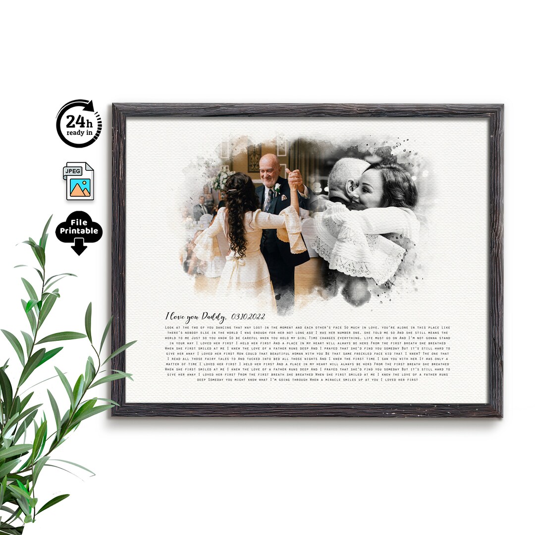 Father of the Bride Gift, Treasured Keepsake: Personalized Father of ...