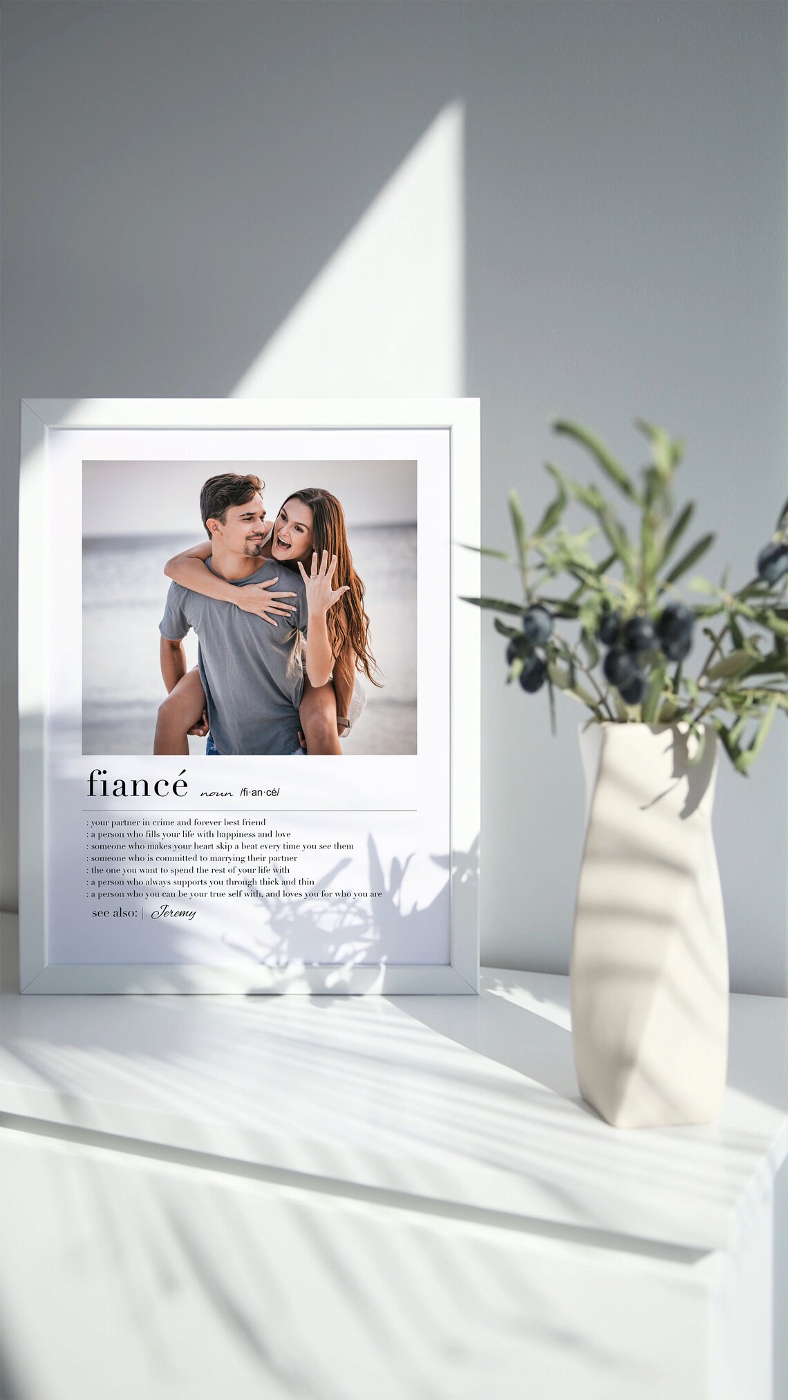 Custom Fiancé Gift for Him, Cherish Your Love Story With a Personalized ...