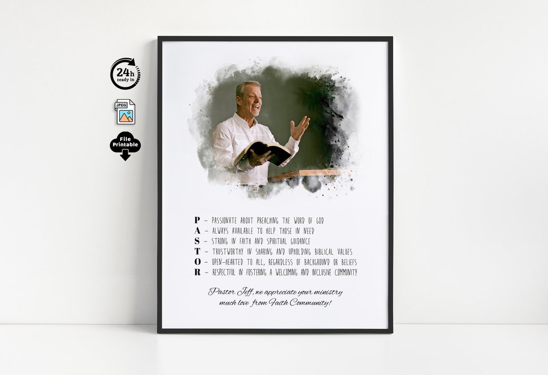 Personalized Pastor Definition Print: Honor the Ministry and Dedication ...