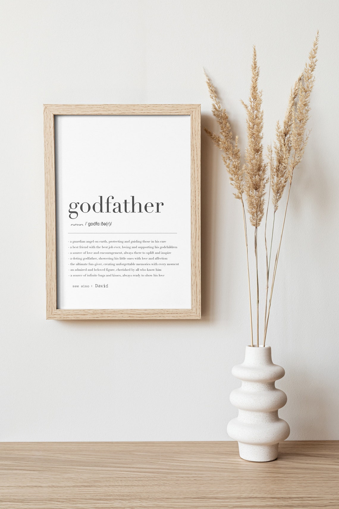 Personalized Godfather Definition, Godfather Gift, Custom Gift for ...