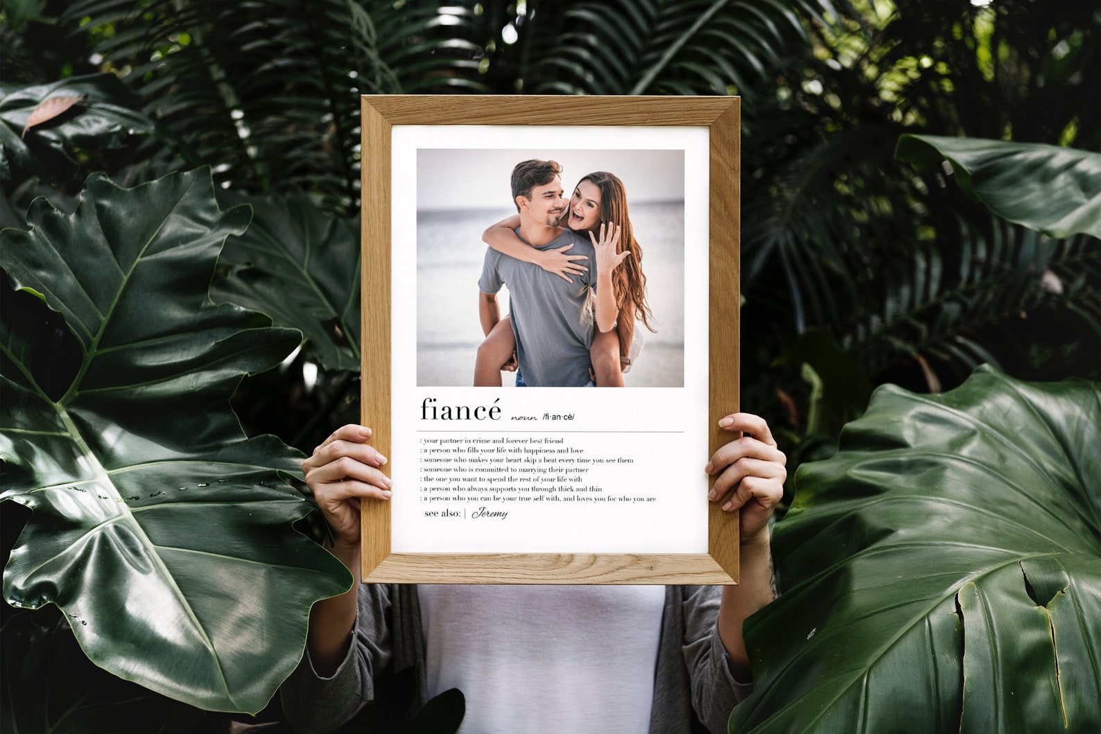 Custom Fiancé Gift for Him, Cherish Your Love Story With a Personalized ...