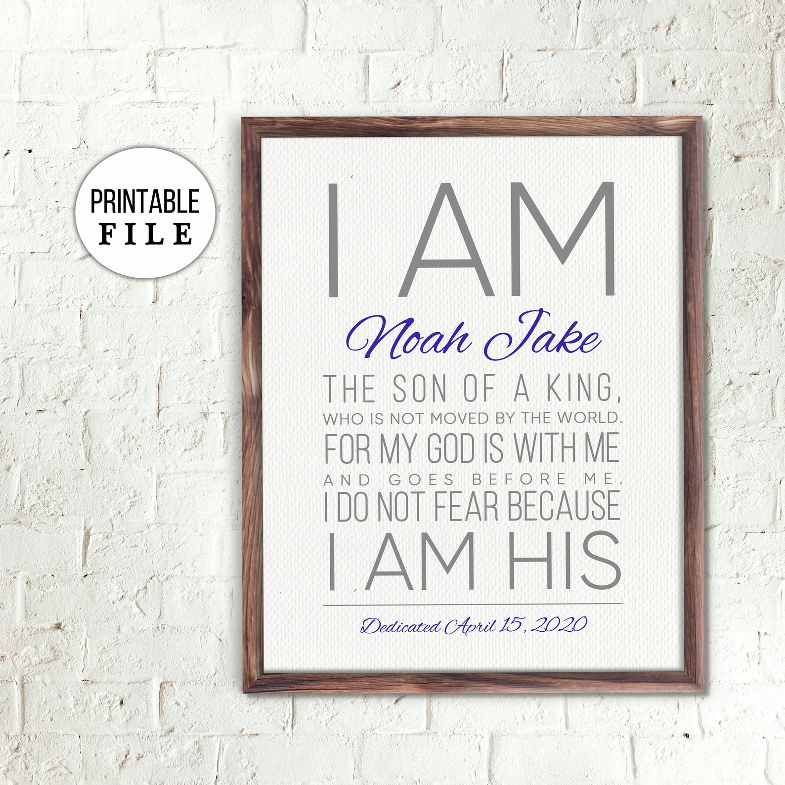 Godson Baptism Gift Son of the King Godchild Gift Baby - Etsy