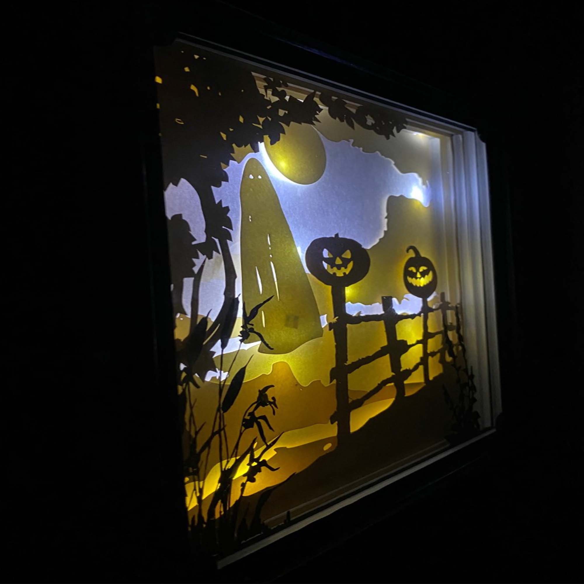 Ghost Shadow Box, Light Box, 3D Laser Cut - Etsy