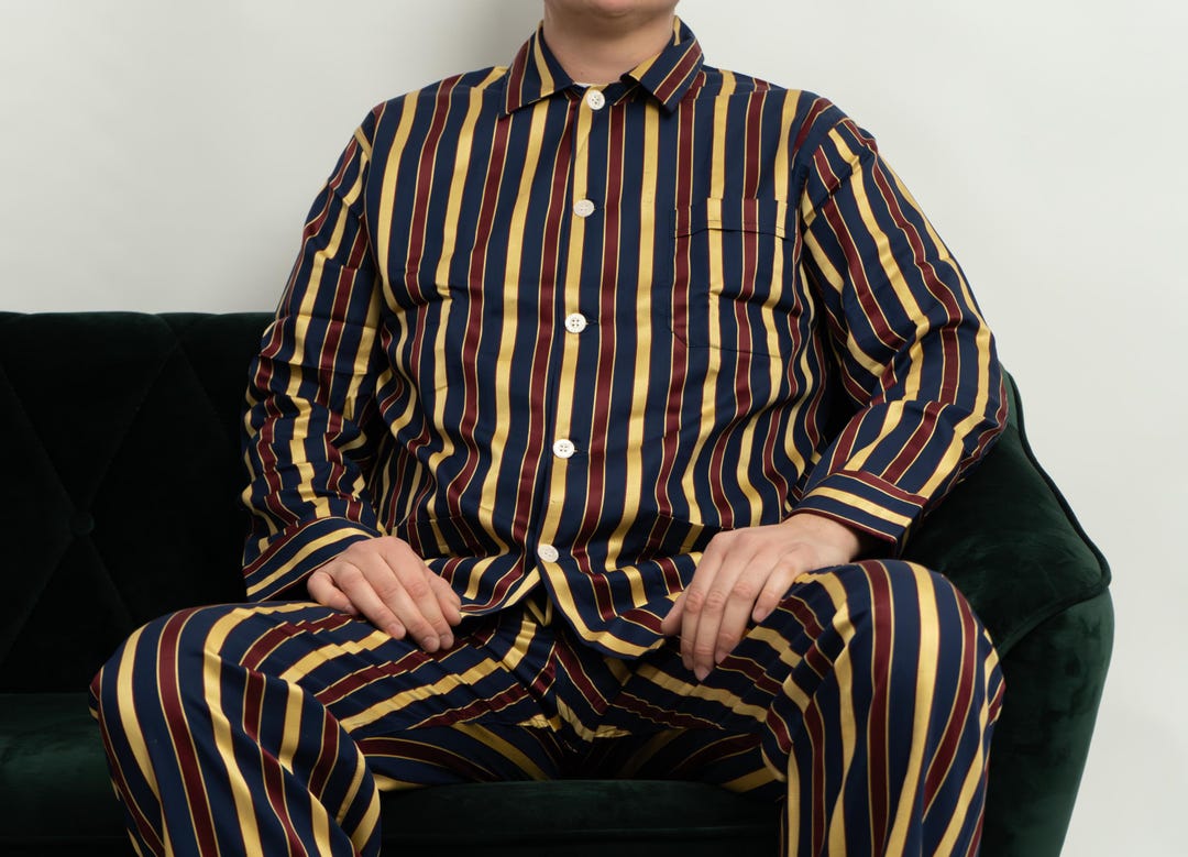 Derek Rose Striped Pajama Set / Mens Size UK 40 EU 50 M / Man Pajamas ...