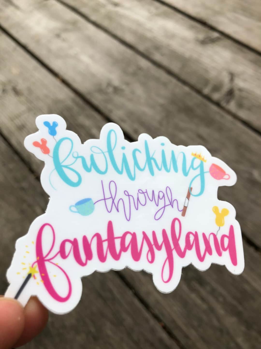 Fantasyland Sticker / Disney Decal / Disneyland / Disney World / Vinyl ...