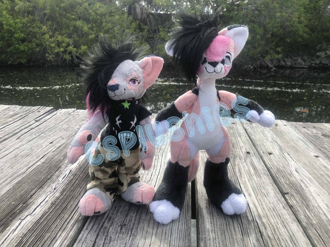 Custom Hand Sewn Csplushie Anthro Furry Wolf Doll Design - Etsy