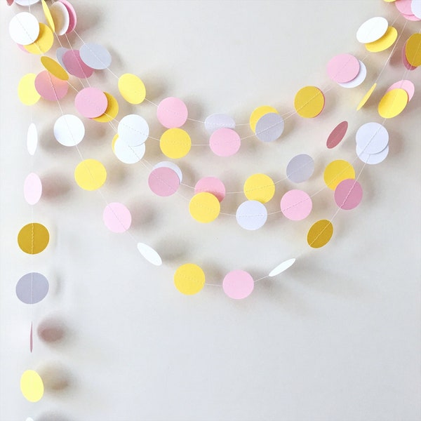 Paper Circle Garland - Etsy