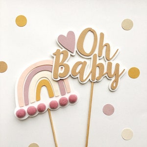 Boho Rainbow Baby Shower Decorations Custom Welcome Baby - Etsy