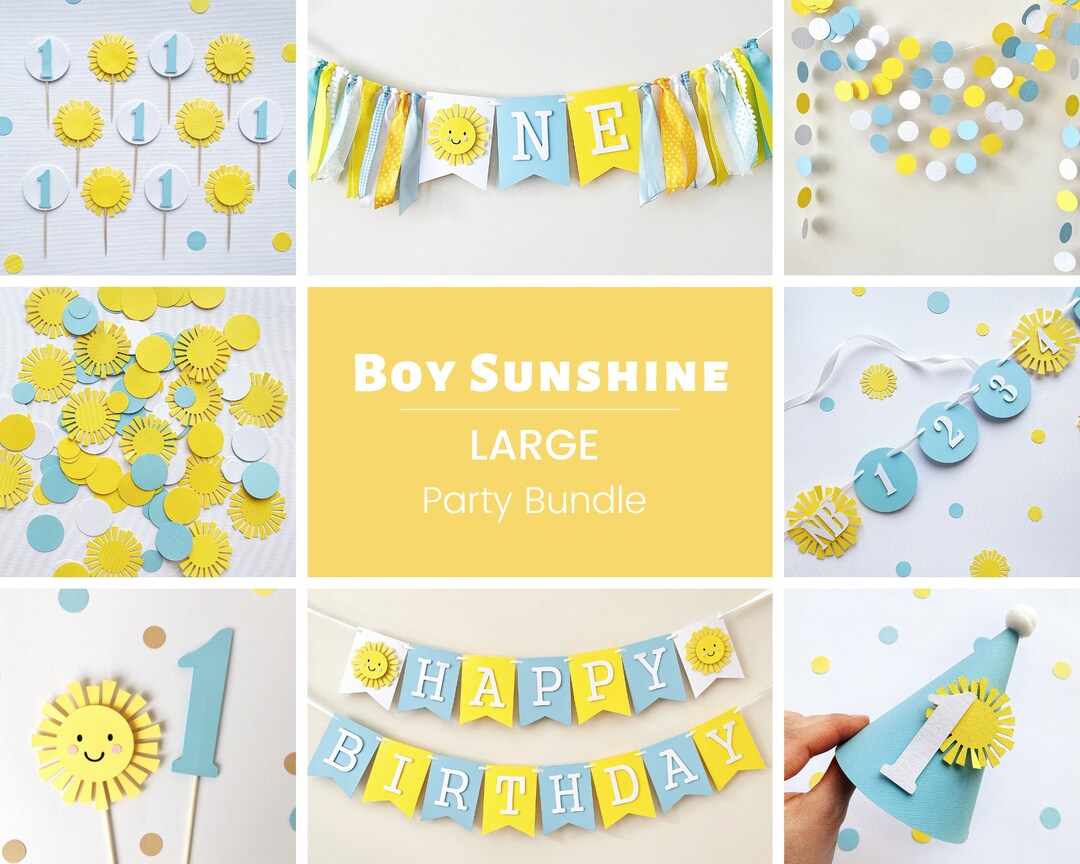 You Are My Sunshine Birthday, Sunshine Birthday Decorations, Boy First ...