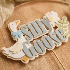 Silly Goose Cake Topper, Goose Baby Shower Decorations - Etsy