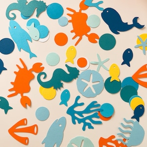 Under the Sea Confetti, Ocean Birthday Decorations, Two the Sea Party ...