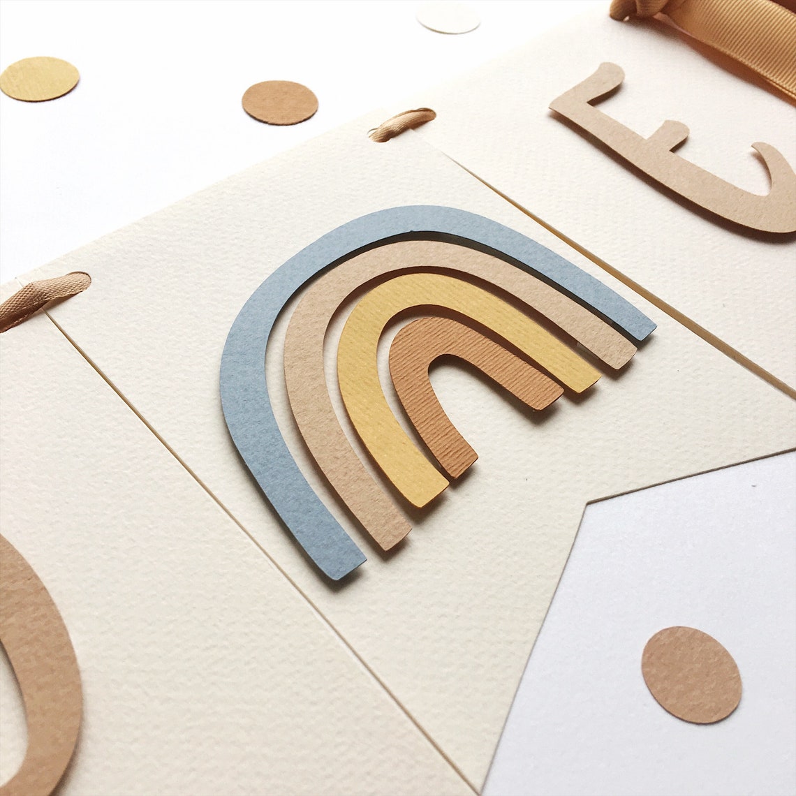 Boy Boho Rainbow One High Chair Banner Muted Rainbow 1st | Etsy