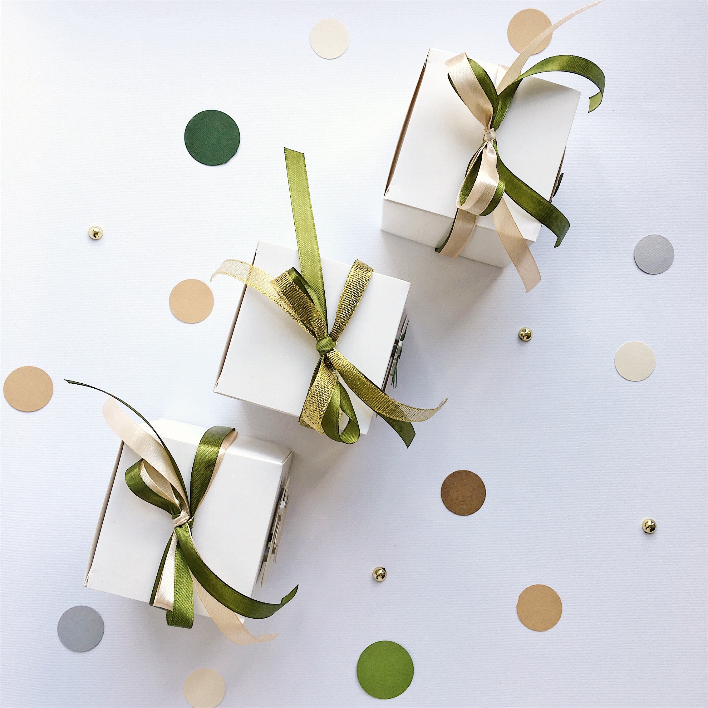 Baby Shower Flower // Baby Shower Personalized Gold Boxes Favor Boxes ...